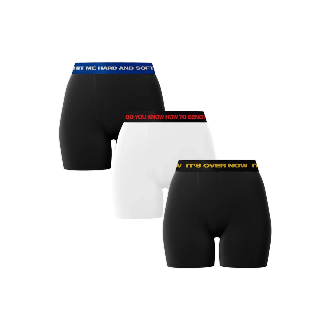 HIT ME HARD AND SOFT TOUR LYRIC BOXER SET OF 3 - Billie Eilish